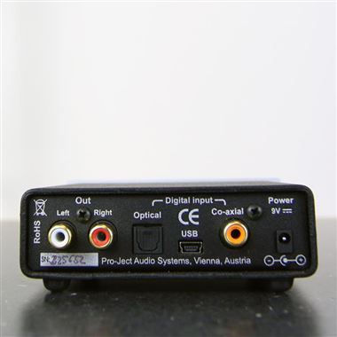 Pro-Ject DAC Box S USB in Black from Vickers HiFi