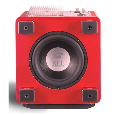 REL T9x Red Limited Edition Carbon Subwoofer from Vickers HiFi
