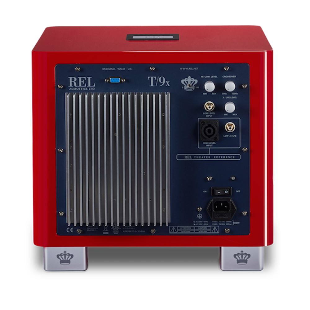 REL T9x Red Limited Edition Carbon Subwoofer from Vickers HiFi